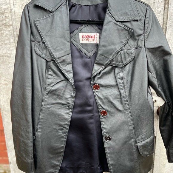 Casual Corner | Jackets & Coats | Vintage Casual Corner Moto Leather ...